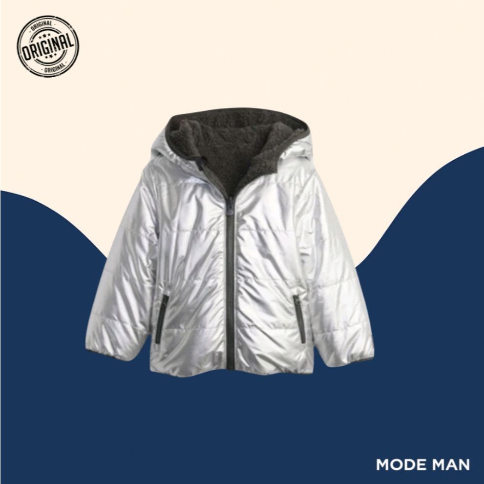 Jual Gap Toddler Metallic Reversible Puffer Jacket – Jaket Balita Dua ...