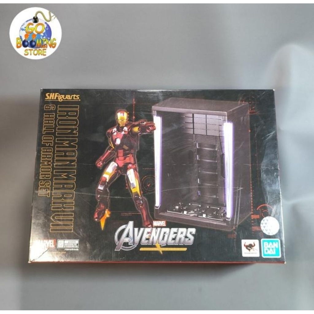 Jual SHF iron man mark 7 + hall of armor set shfiguarts ironman mk vii ...