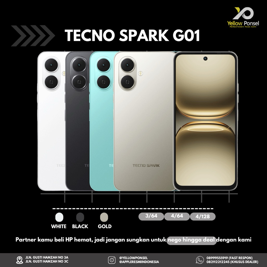 Jual Tecno Spark G01 4/64-4/128 | Shopee Indonesia