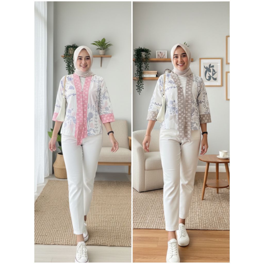 Jual ALIDA BAJU BATIK WANITA MODERN MONALISA GENES M, L, XL asli ...