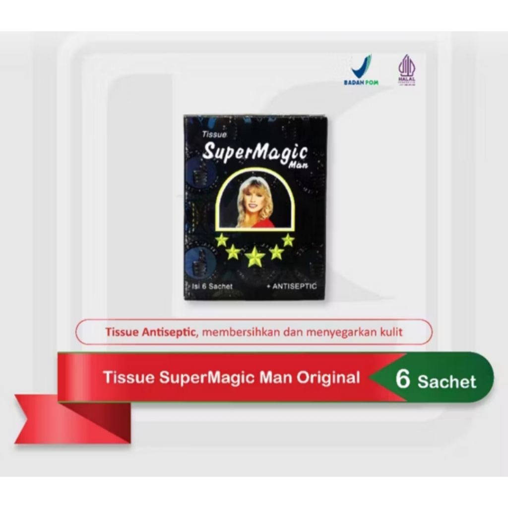 Jual Tisue magic man-Original/box isi 6sachet (super magic) | Shopee ...
