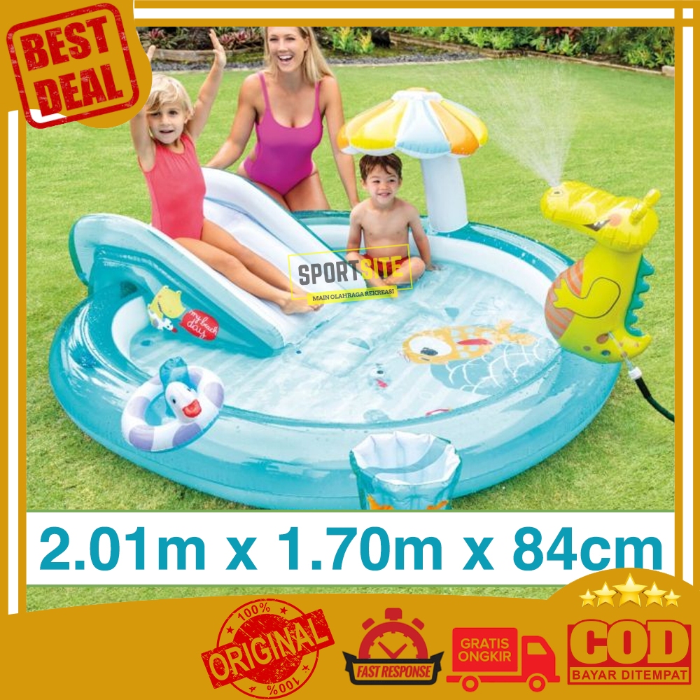 Jual Intex Gator Play Center Swimming Pool 2.01m x 1.70m x 84cm Kolam ...