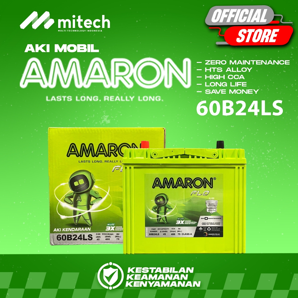 Jual Amaron Hi Life Flo Aki Kering Mobil Toyota Sienta NS60LS / 60B24LS ...