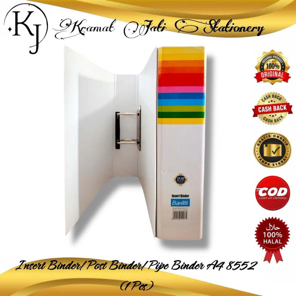 Jual Insert Binder/Post Binder/Pipe Binder A4 Bantex 8552 (1 Pcs) | Shopee Indonesia