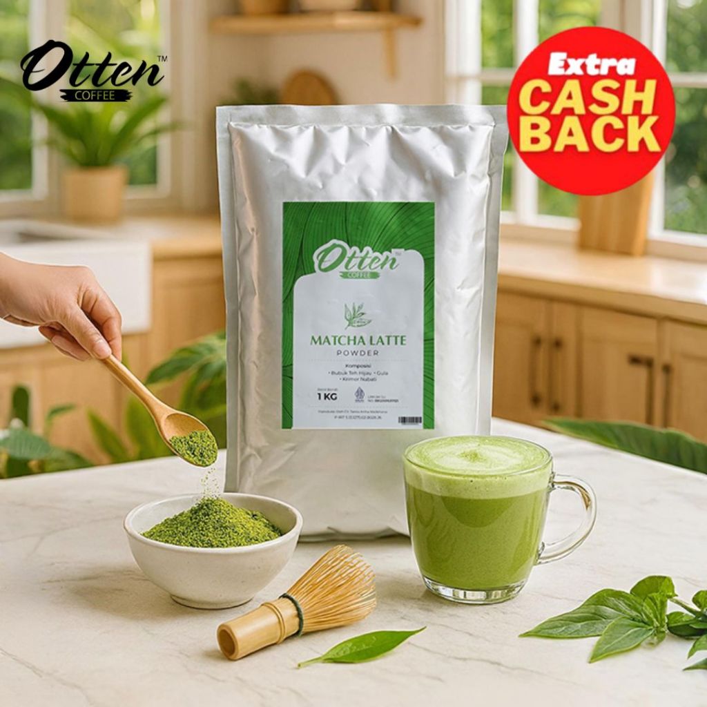 Jual Matcha Latte Powder 1 Kg - Bubuk Minuman Teh Hijau Otten Coffee ...