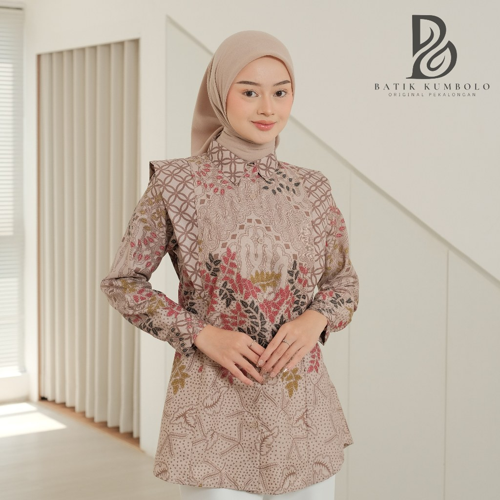 Jual Kumbolo Batik Wanita Modern Kemeja Batik Blus Wanita Batik ...