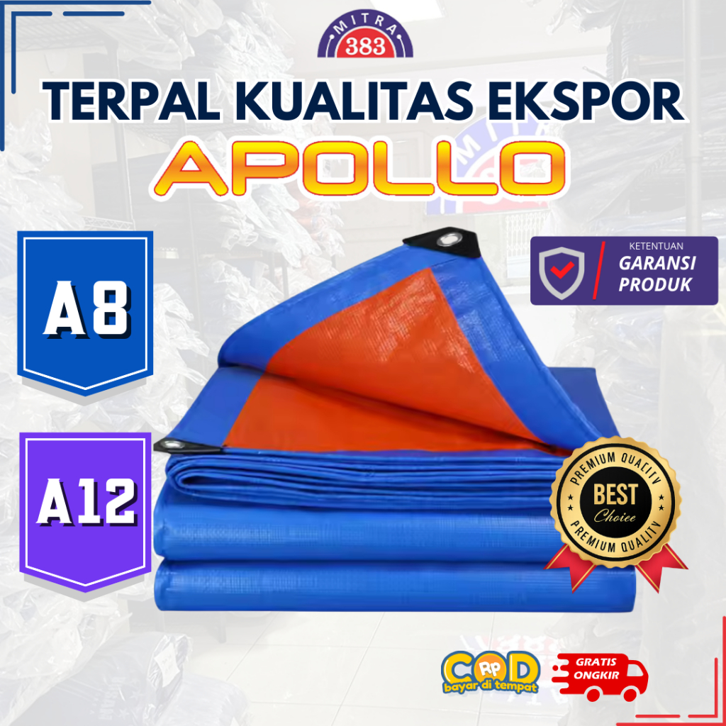 Jual APOLLO - Terpal A8 A12 Tebal Plastik Korea Premium 2x3 2x4 3x3 3x4 ...