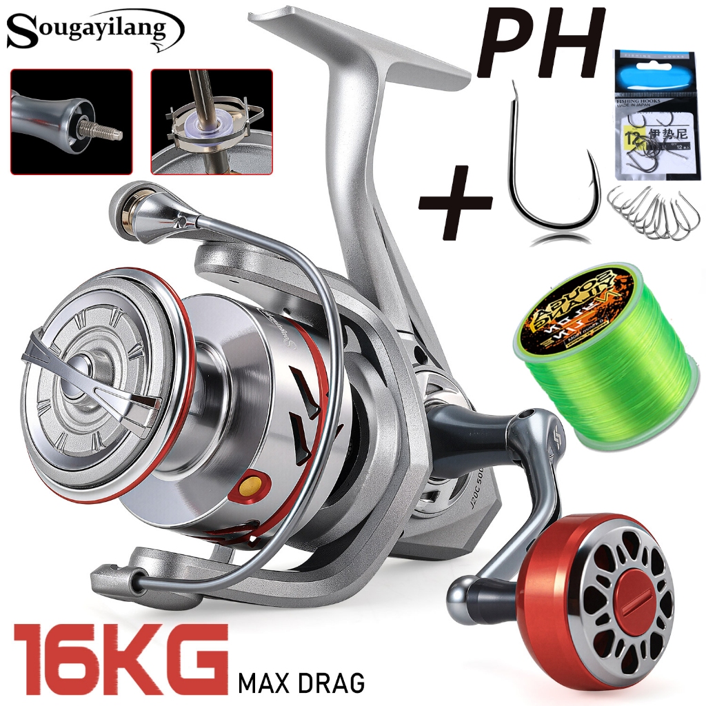 Jual Double Handle Reel Pancing 1000-5000 Metal Spool Reel Max Drag ...