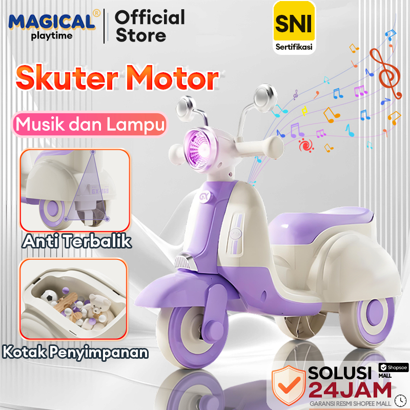 Jual MAGICAL PLAYTIME Motor Dorong Anak - Balance Bike Sepeda Roda Tiga ...