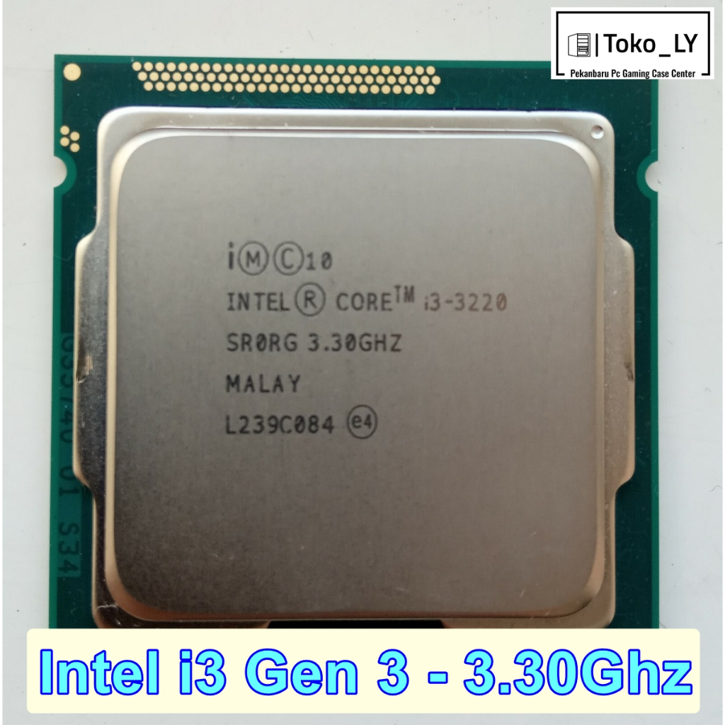 Jual PROCESSOR INTEL CORE I3-3220 3.3GHz SOCKET LGA 1155 DENGAN FAN ...