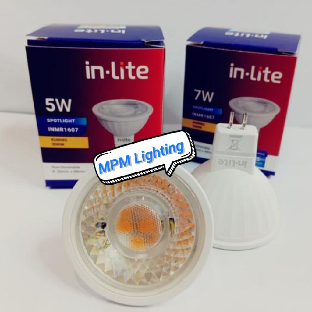 Jual INLITE Lampu Spotlight Mr16 COB 5w 7w 220V/ LED Sorot Spotlight ...