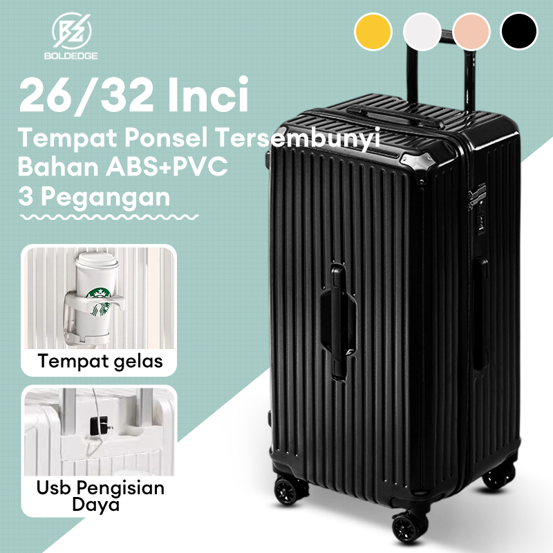 Jual BoldEdge Koper 26/32 Inch ABS PVC Koper Kabin Bagasi Berkapasitas ...