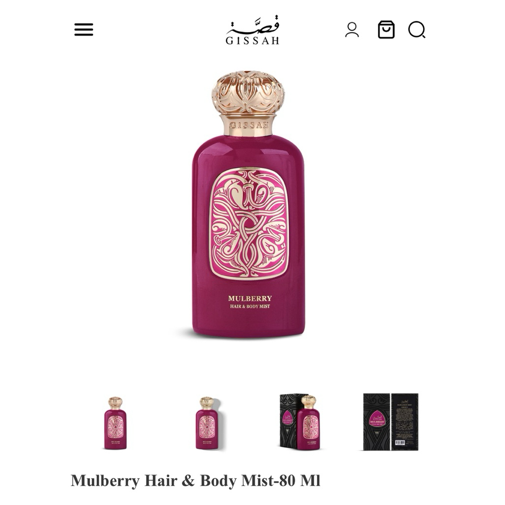 Jual NEW! Gissah Hair & Body Mist EDP Parfum Intense 80ml Original ...