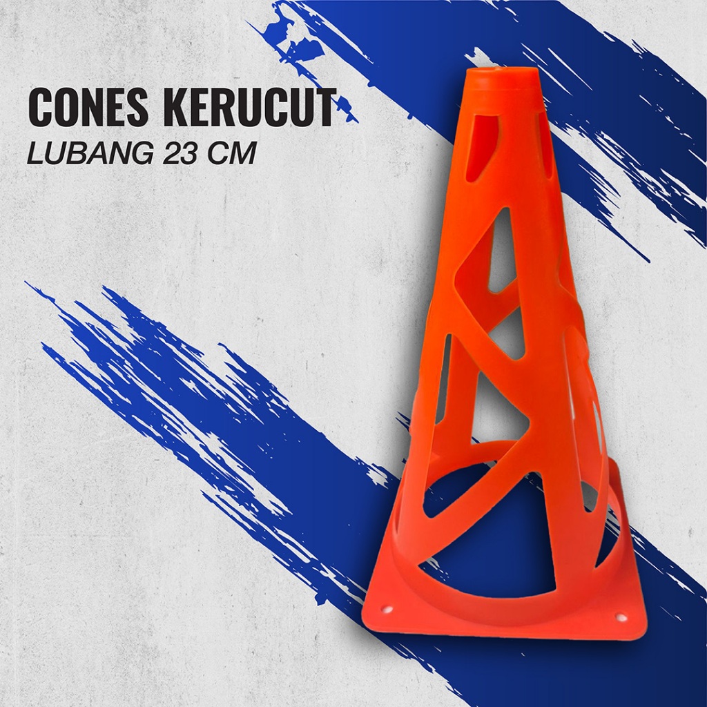 Jual Cone Kerucut Berlubang, tinggi 23 cm untuk alat latihan training ...