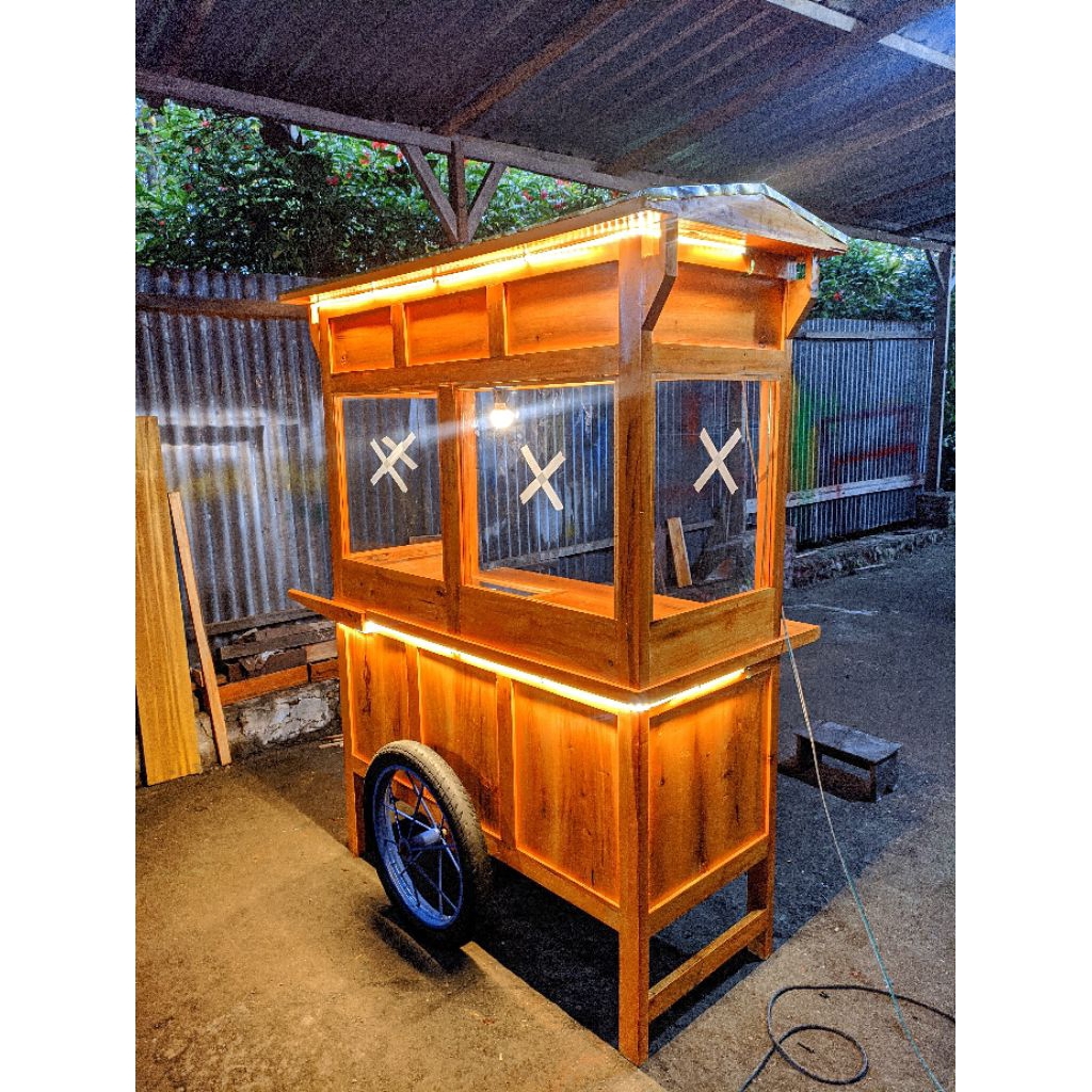 Jual Gerobak Custom , Gerobak gorengan , Gerobak nasi goreng | Shopee ...