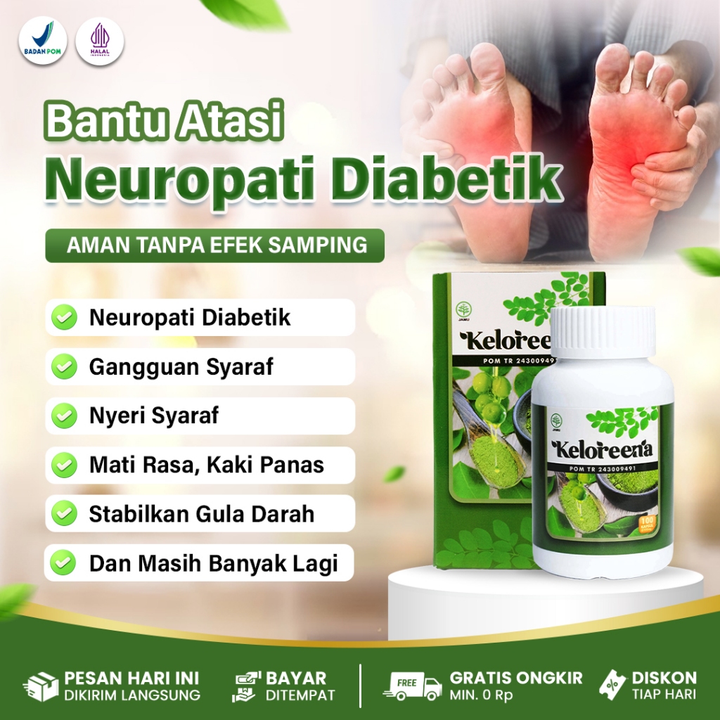 Jual Obat Neuropati Diabetik Kerusakan Gangguan Syaraf Diabetes Perifer ...