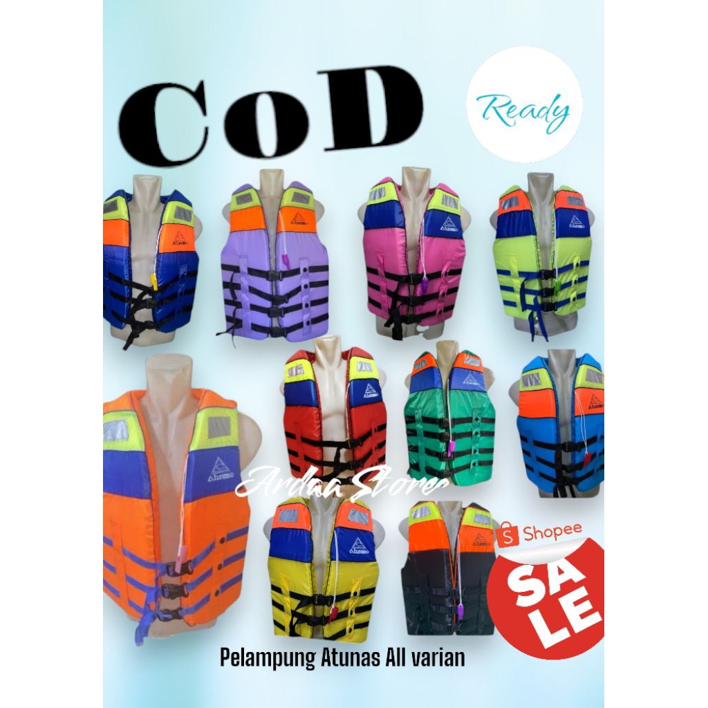 Jual Rompi Life jacket/Pelampung Atunas/All Varian | Shopee Indonesia