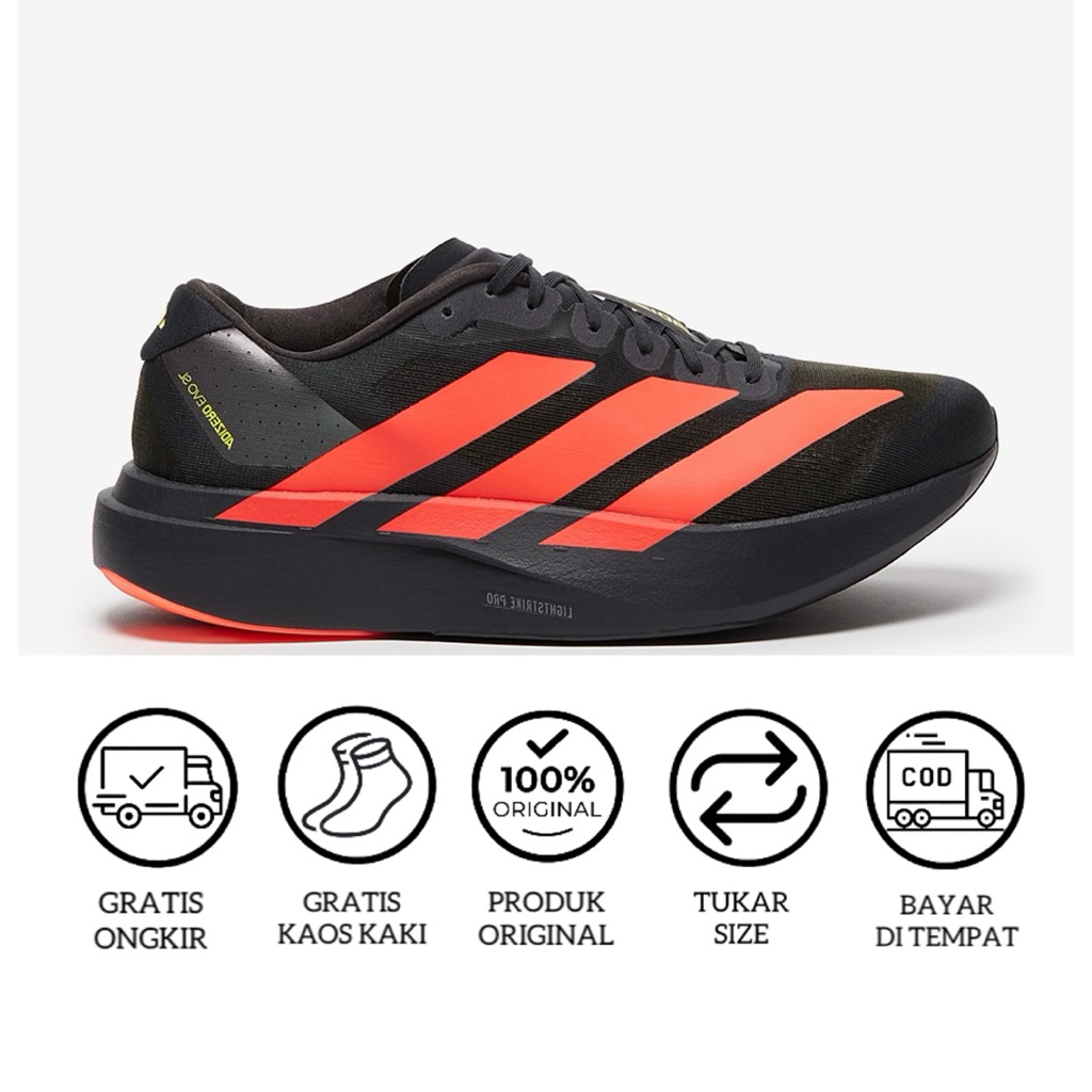 Jual Sepatu Running Adidas Adizero Evo SL Carbon Lucid Red | Shopee ...