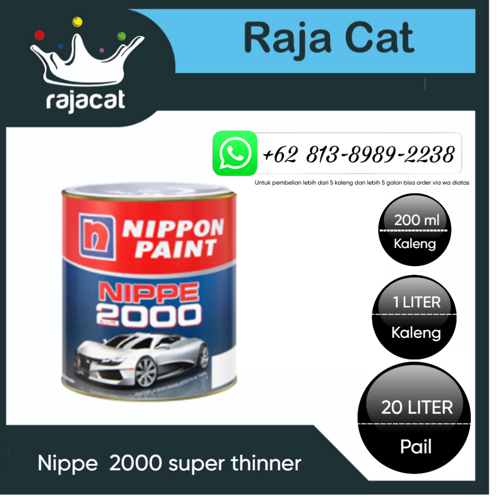 Jual NIPPE 1Ltr Hitam 480 Super Black 480D Matt black- Cat Duco Cat ...