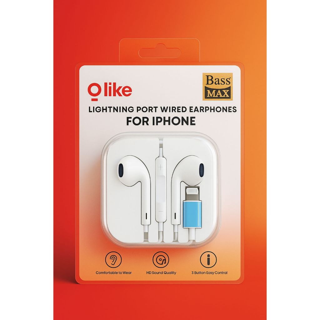 Jual Headset Earphone Olike E12 Lightning For Iphone Ipad Mic Wired ...