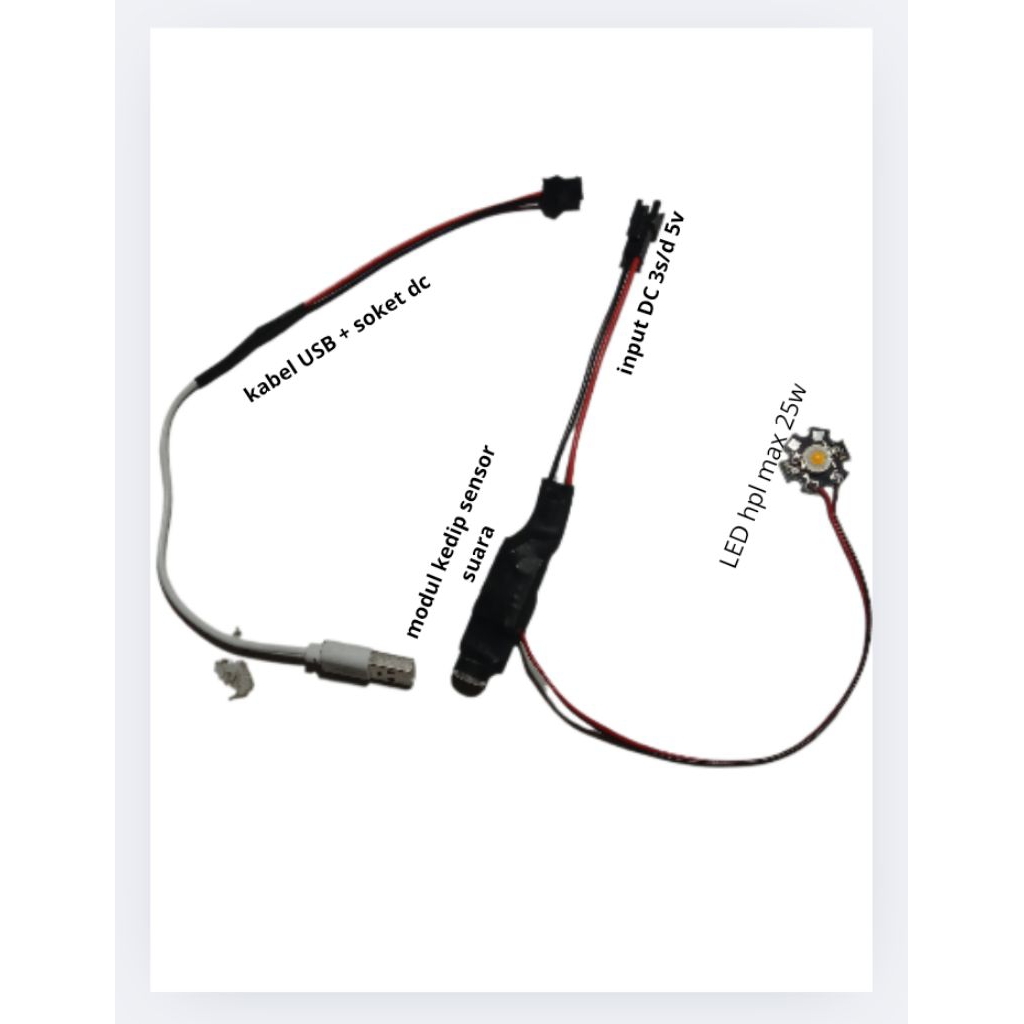 Jual modul kedip sensor suara miniatur sound, beam,disko, parled ...