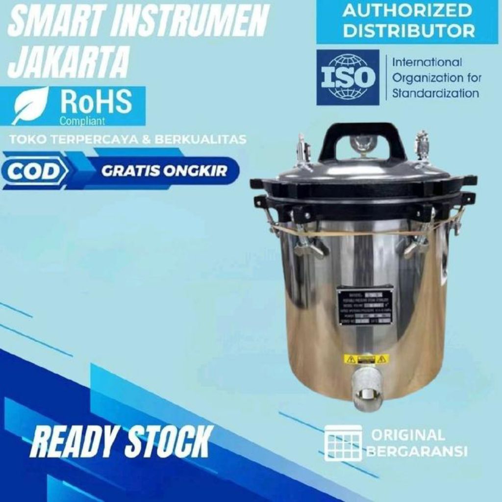 Jual Portable Pressure Steam Sterilizer Autoclave 18 Liter ...