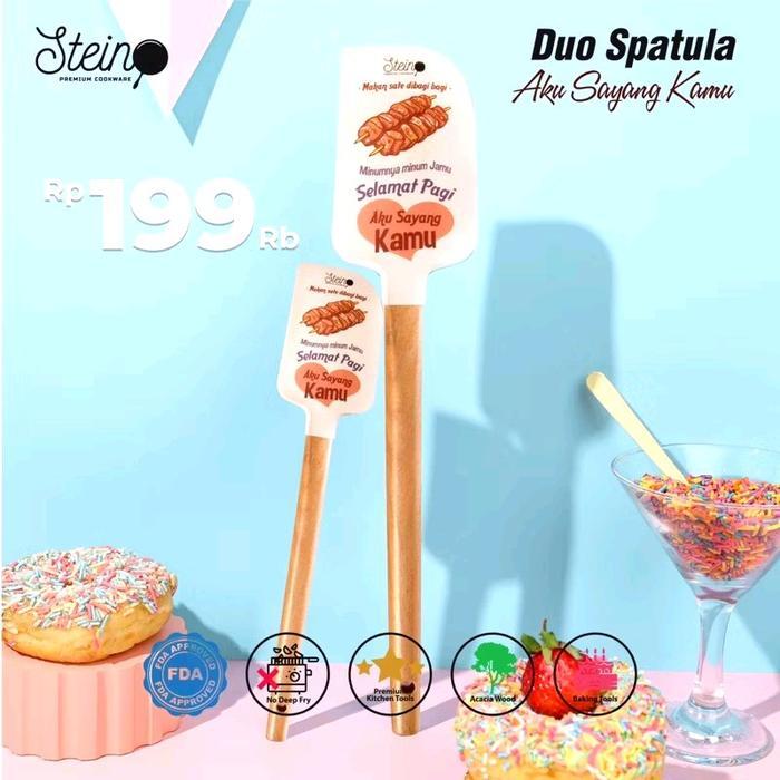 Jual Steincookware Stein Spatula Sutil DUO SPATULA Spatula baking 2 in ...