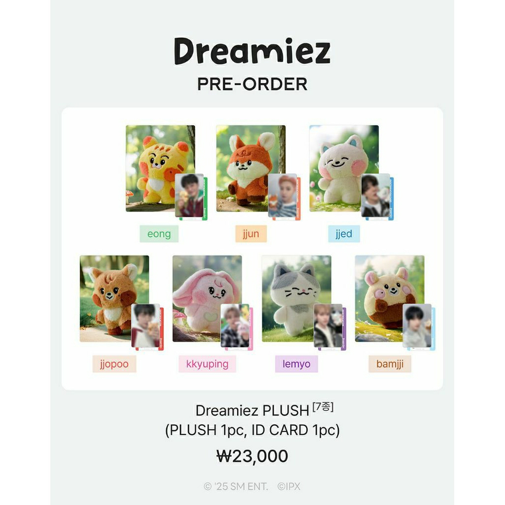 Jual [PLNSN] NCT Dream x Line Friends Dreamiez Plush Doll - Mark Eong ...