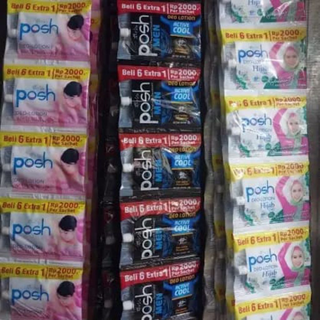 Jual Posh Deo Lotion kemasan Sachet 1krton isi 12 renceng | Shopee ...
