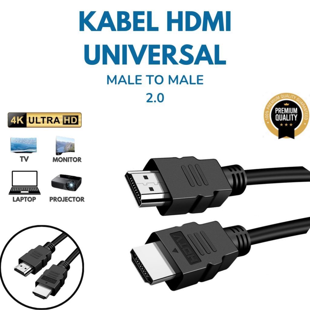 Jual Kabel HDMI ke HDMI (1,5 Meter) full HD 1080P, Transfer file, Data ...