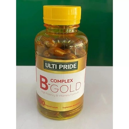 Jual ULTI PRIDE B-COMPLEX GOLD 30 & 100 KAPSUL High Potency B Vitamins ...