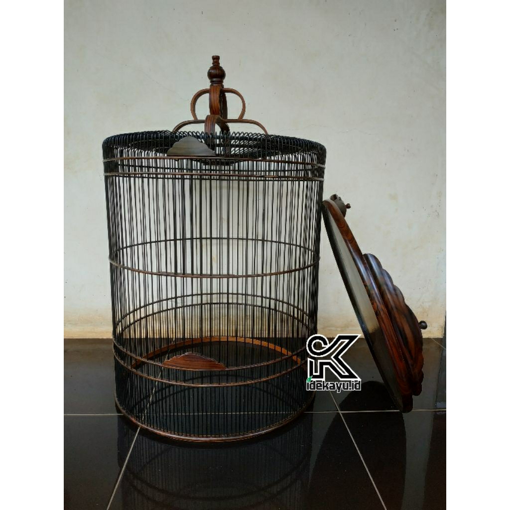 Jual Sangkar Murai Sonokeling Tebok Ceper Model Kipas atau Batman ...