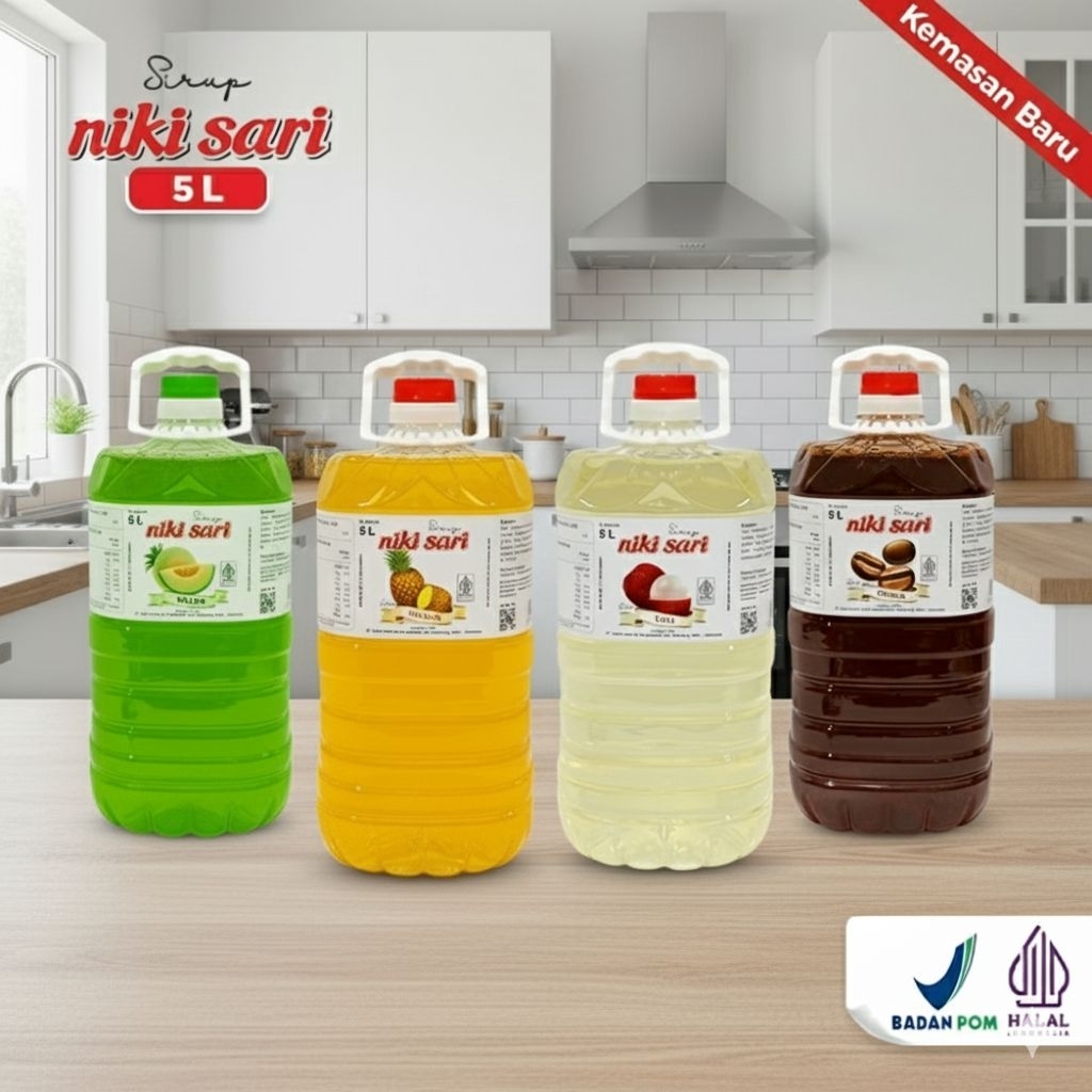 Jual Sirup NIKISARI kemasan jerigen 7kg/5 liter isi lebih banyak lebih ...
