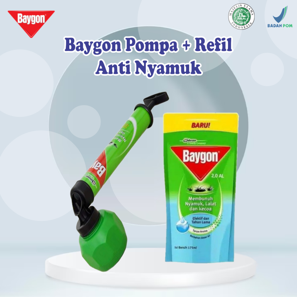 Jual Baygon Spray Pump Dan Refill 175ml | Baygon Anti Nyamuk Dan Kecoa ...