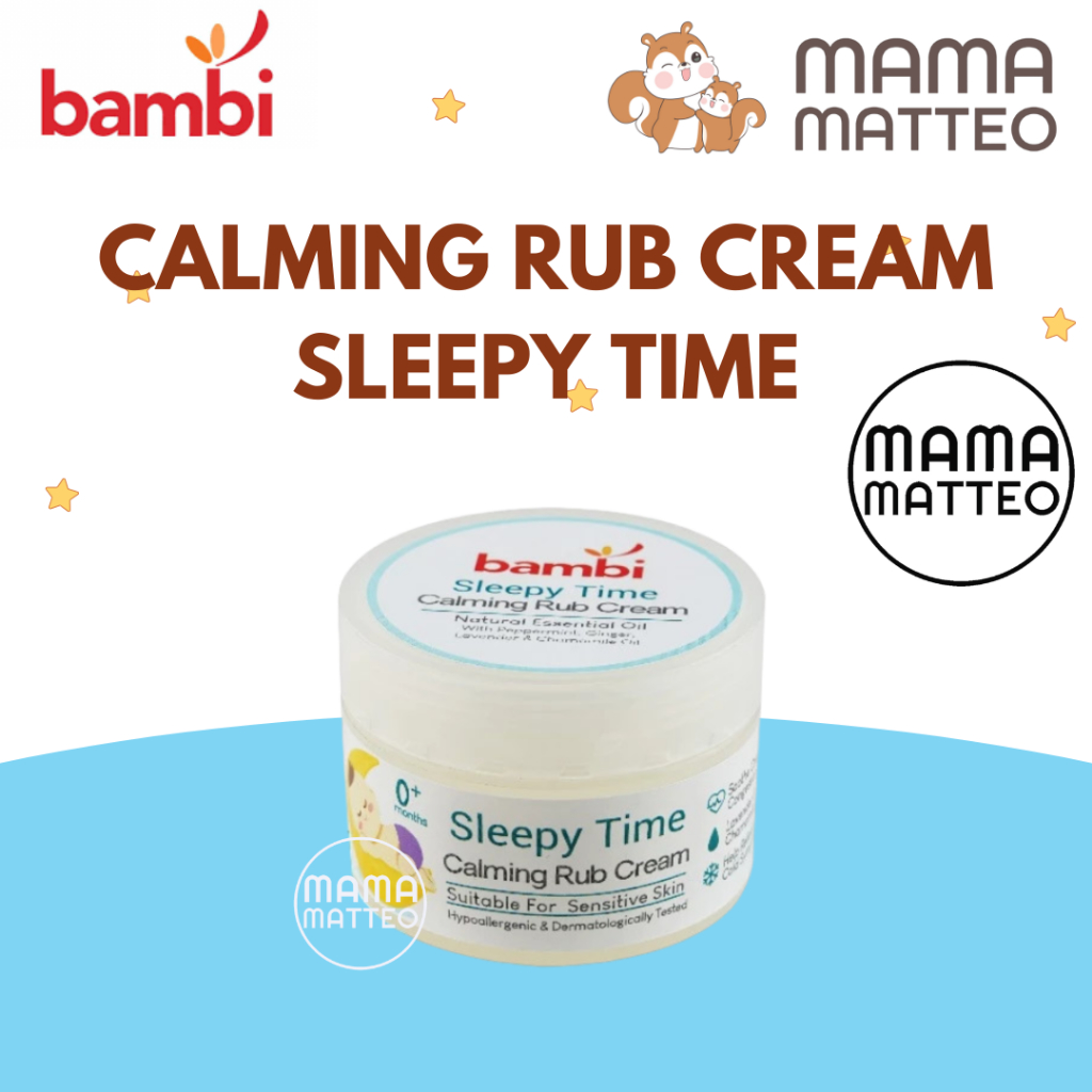 Jual BAMBI Baby Calming Rub Cream Sleepy Time 40gr / Krim Tidur Gejala ...