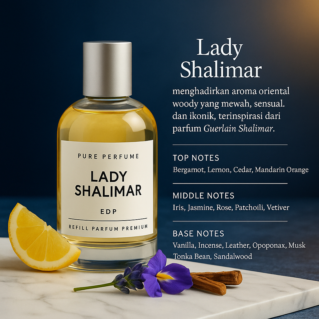 Jual LADY SHALIMAR BY PURE PERFUME | REFILL PARFUM PREMIUM WANITA TAHAN ...