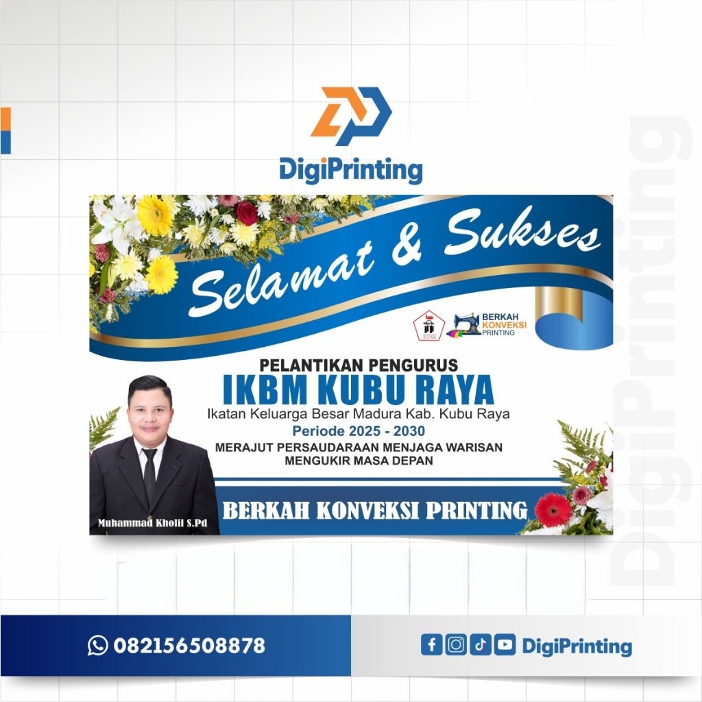 Jual Banner Karangan Bunga Ukuran 2x1 Meter | Shopee Indonesia