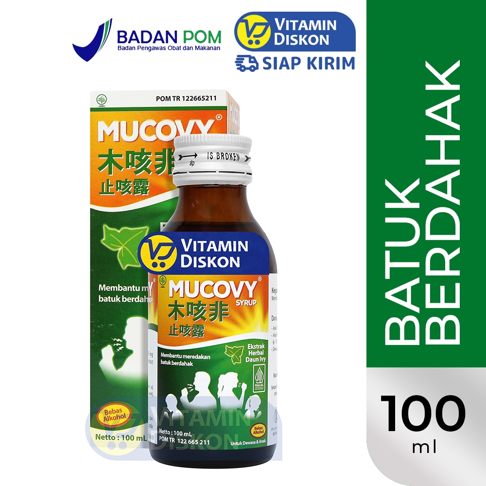 Jual MUCOVY SYRUP-100 ML | Obat Batuk Herbal, Melegakan Tenggorokan ...