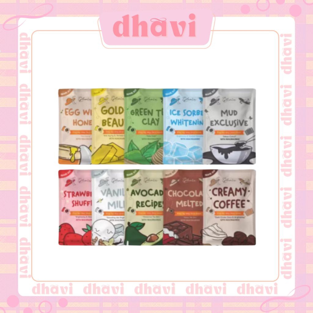 Jual Kemasan Baru LEA GLORIA Masker Wajah 10 Gram Face Mask | Shopee ...