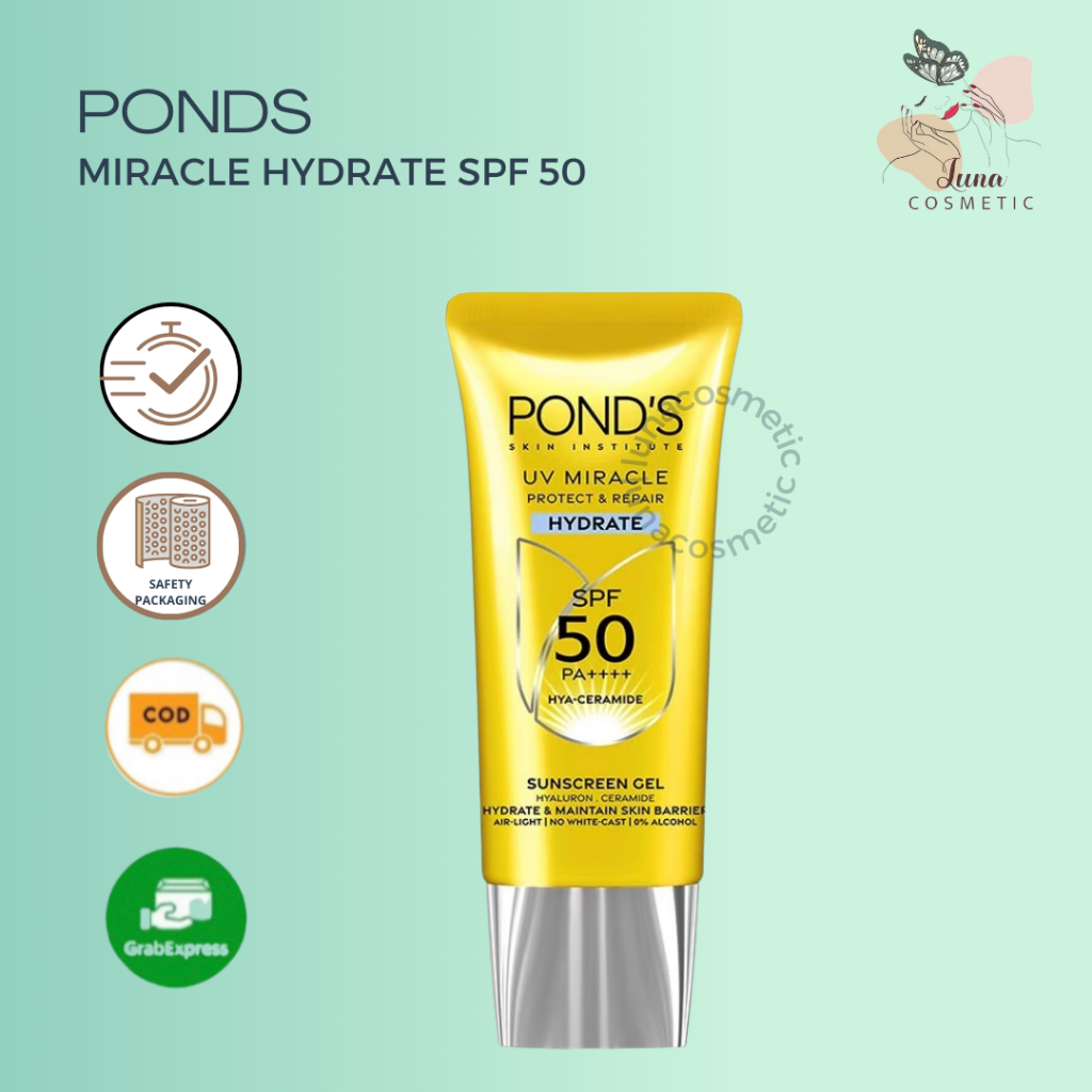 Jual [NEW LAUNCH] PONDS UV MIRACLE HYDRATE SPF 50 25G | Shopee Indonesia
