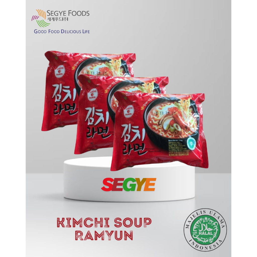 Jual Mie Segye Kimchi Soup Ramyun (3 Pcs) Korean Noodle | Shopee Indonesia