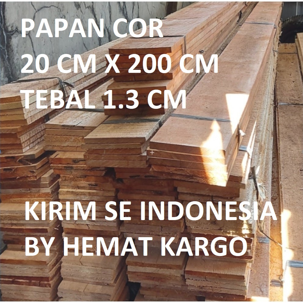 Jual Papan Cor 1,5 cm x 20 cm x 200 cm / 2 meter 1 mtr Kayu Randu Jawa ...