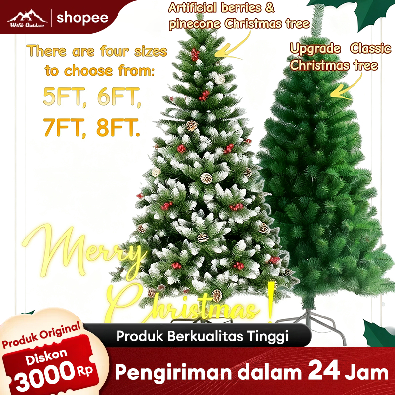 Jual WTHB Outdoor [210CM 180CM 150CM ] Pohon Natal Christmas Tree Besar ...