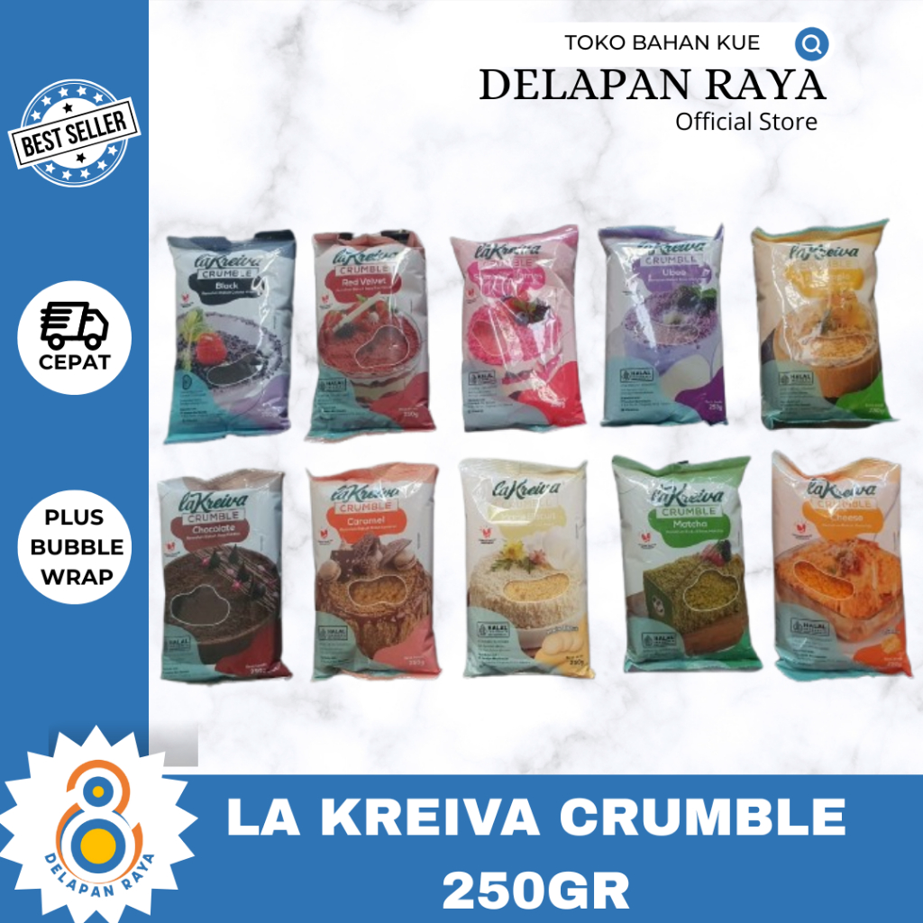 Jual La Kreiva Crumble 250gr / Cookie Crumb Topping Remahan Biskuit ...