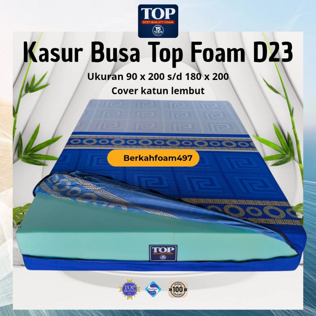 Jual Kasur Busa Top Foam D23 Cover Katun Busa Warna Hijau – Ukuran ...