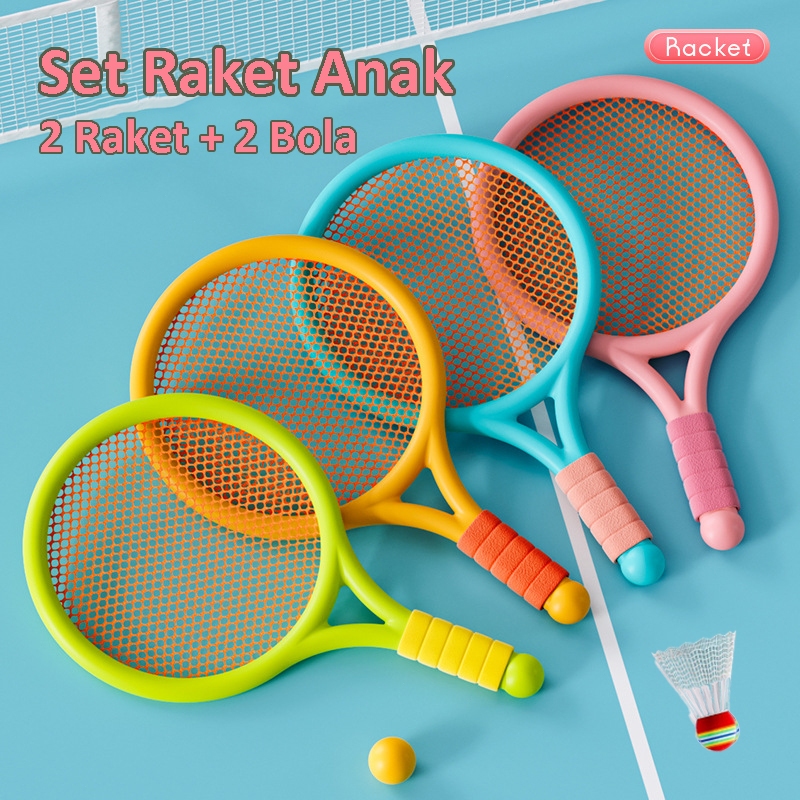 Jual Set Raket Anak-anak Tenis Mini Anak Mainan Raket Tenis Badminton ...