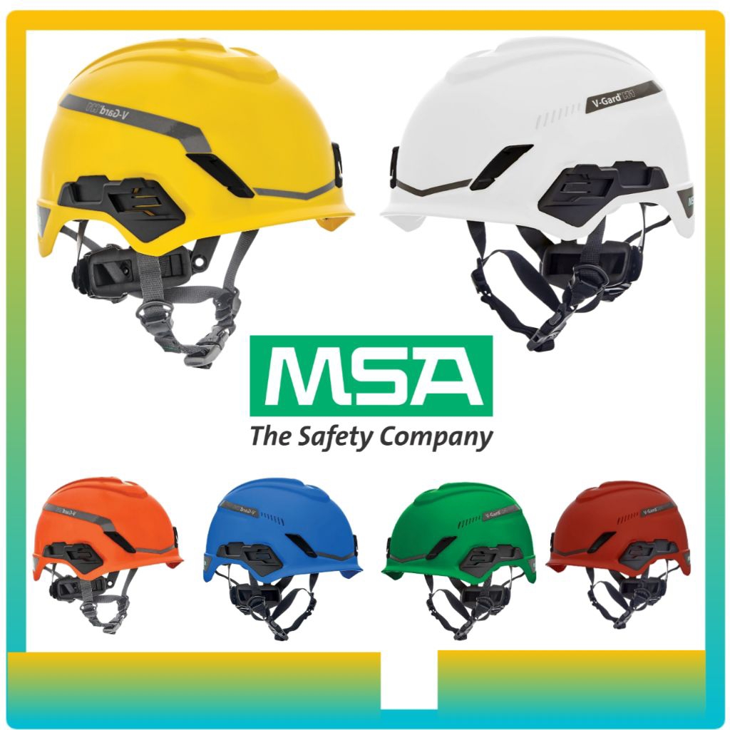 Jual Helm Kerja Proyek / Helm Safety Rescue MSA Climbing H1 V-Gard ...