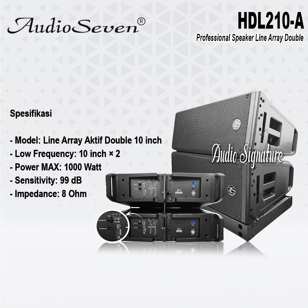 Jual Speaker Aktif Line Array 2 x 10 Inch AUDIO SEVEN HDL 210A ...