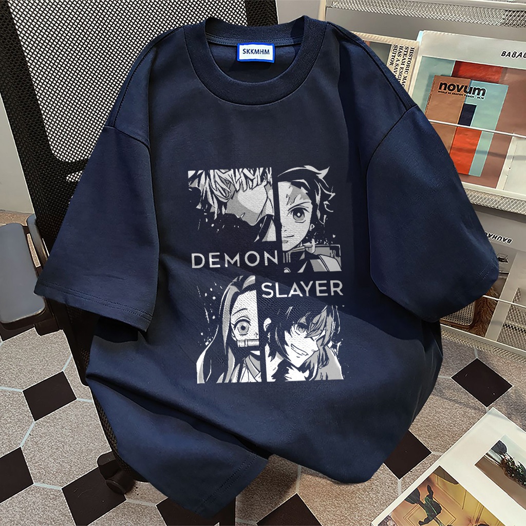 Jual Forteid Biru laut T-shirt Lengan Pendek Baju Kaos Oversize Wanita ...