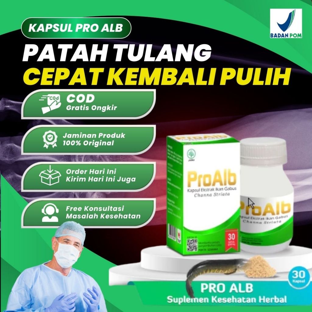 Jual Operasi Patah Tulang Cepat Pulih dengan Kapsul Ikan Gabus Pro Alb ...